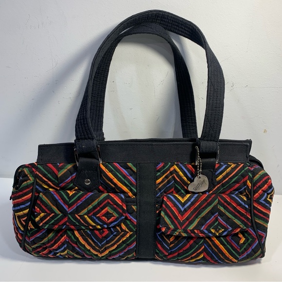 Donna Sharp | Bags | Donna Sharp Patchwork Quilted Geometry Multicolor ...